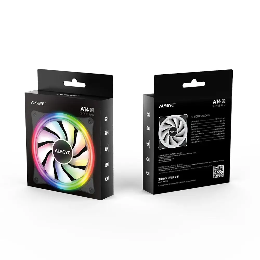 Alseye Auro Series 200ミリメートルargb Fan Led Computer Case Cooling Fan 4pin ...