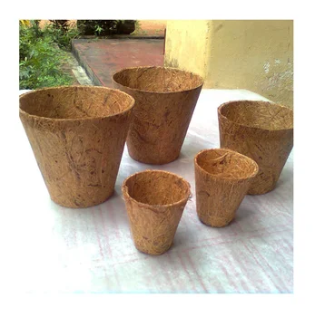 Biodegradable Coconut Coir Fibre Pots Sustainable Coco Flower Planters ...