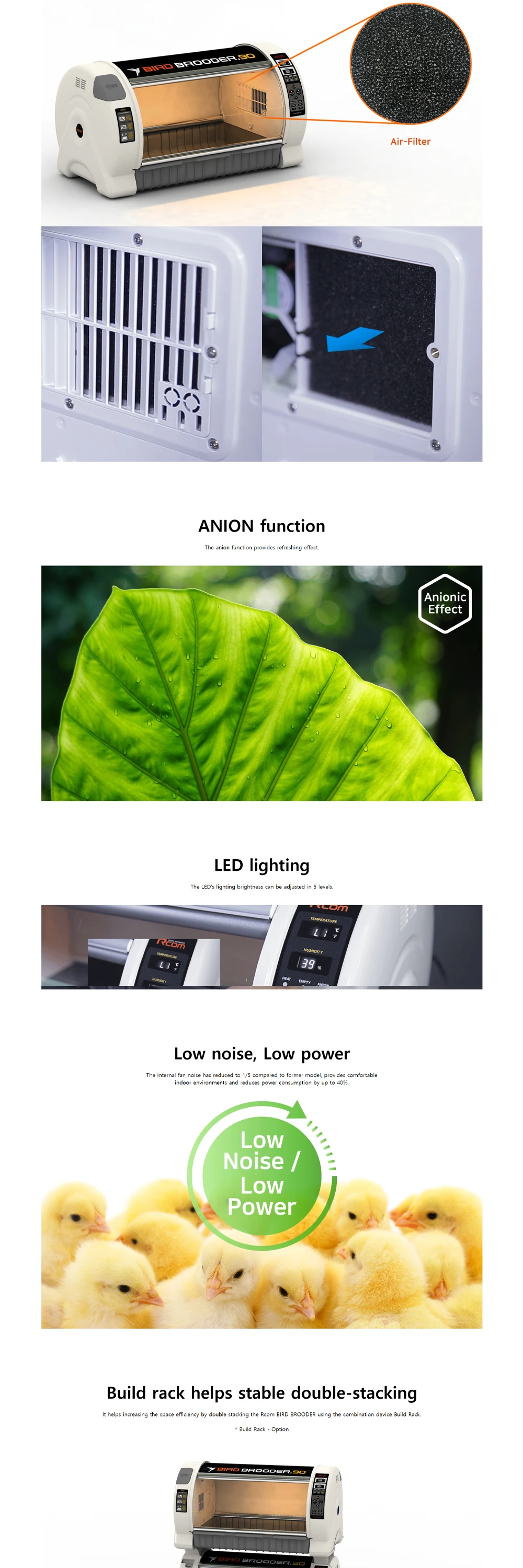 Innovative Chick Brooder Nebulizer Type Rcom BIRD BROODER 90 with Air ...