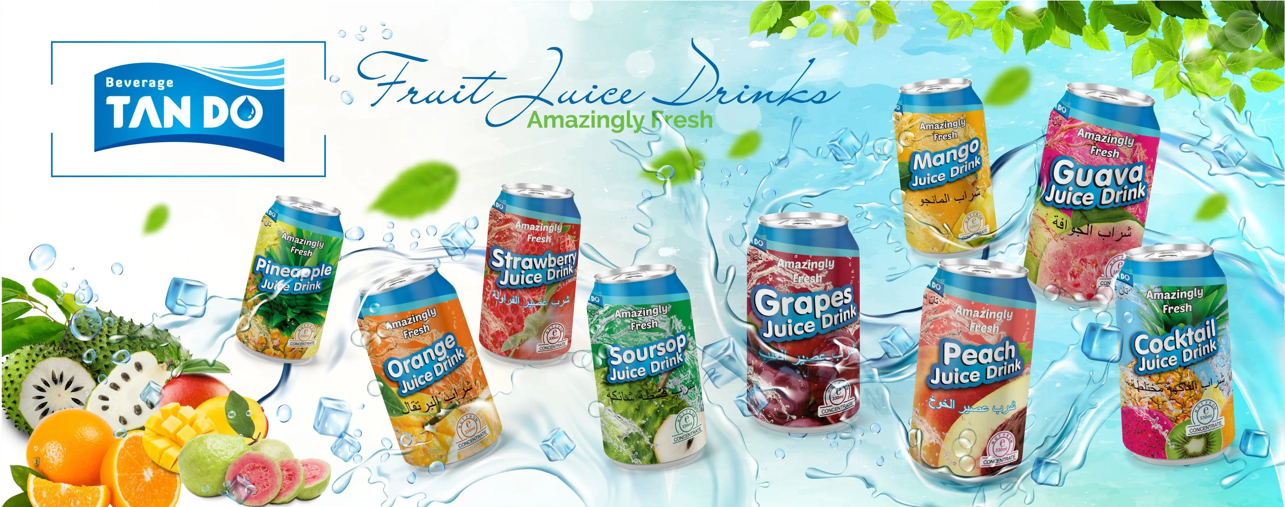 Tan Do Beverage Fruit Juice Drink With Tropical Fruits Apple Orange ...