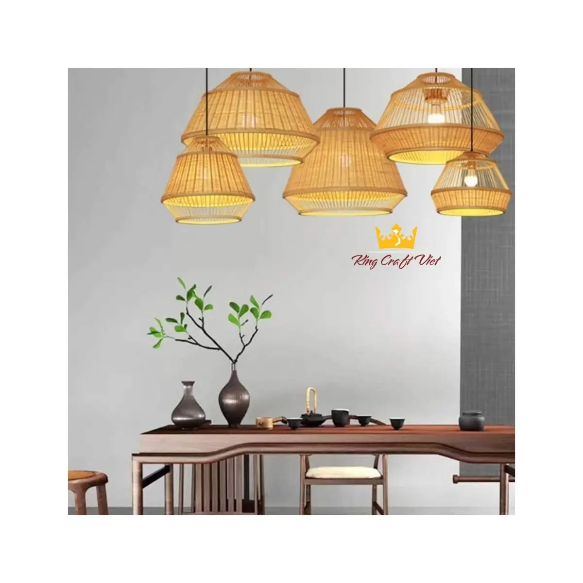 Bamboo Straw Lighting Cover Handwoven Lampshade Chandelier Highquality ...