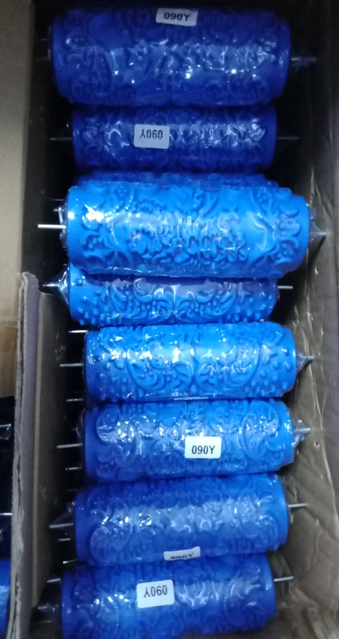 15cm Patterned Paint Roller Flower Embossed - Buy Patterned Paint ...