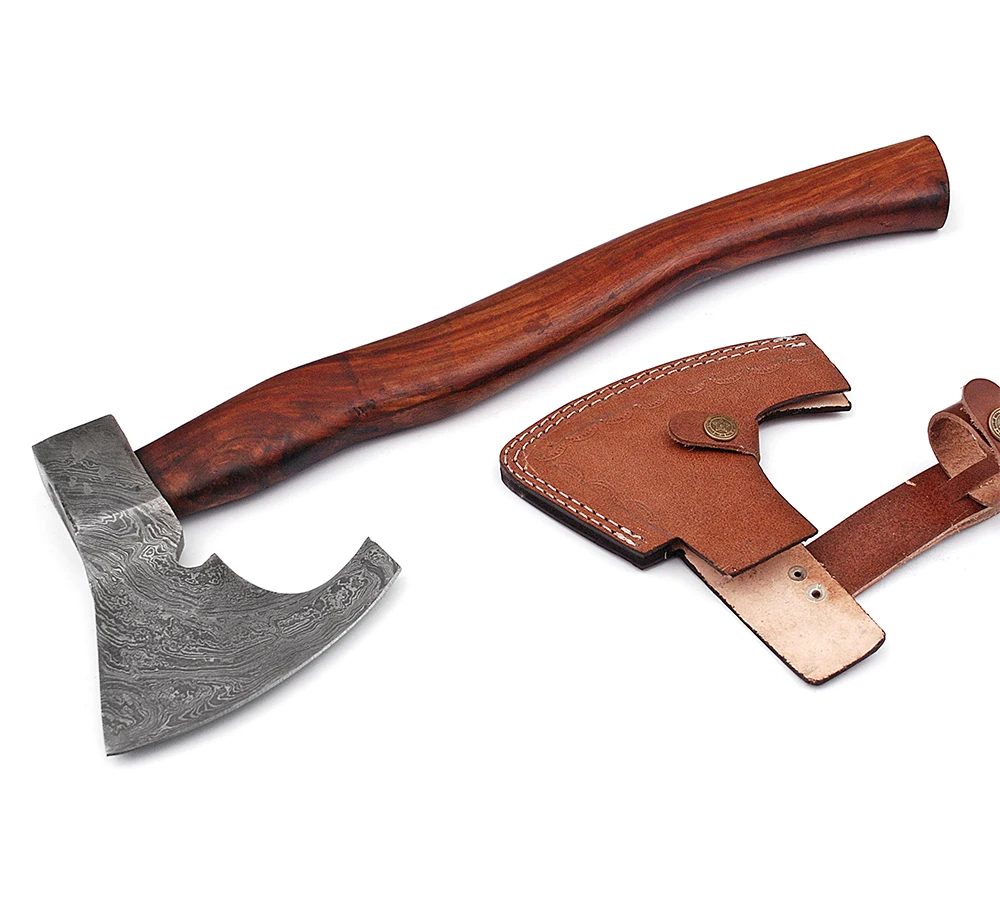 Cutting & Carving Custom Handmade Damascus Axe 15 Carbon Steel Hunting ...