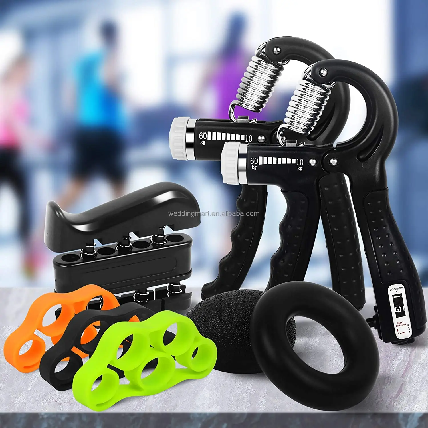 ONESTARSPORTS Hand Grip Strength Trainer Set - Customizable