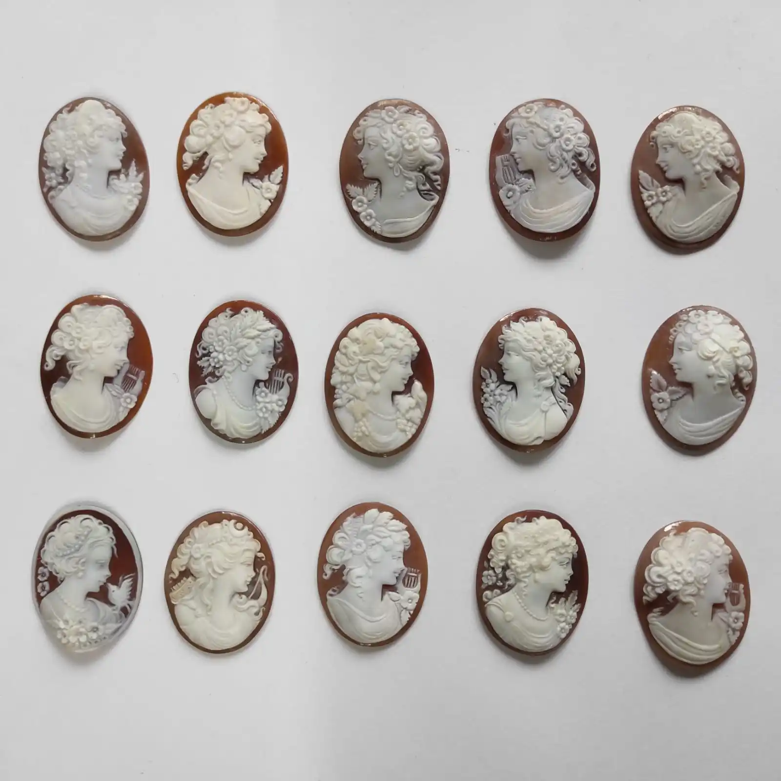 Italian Hand-carved Sardonyx Shell Cameos available all sizes also in ...