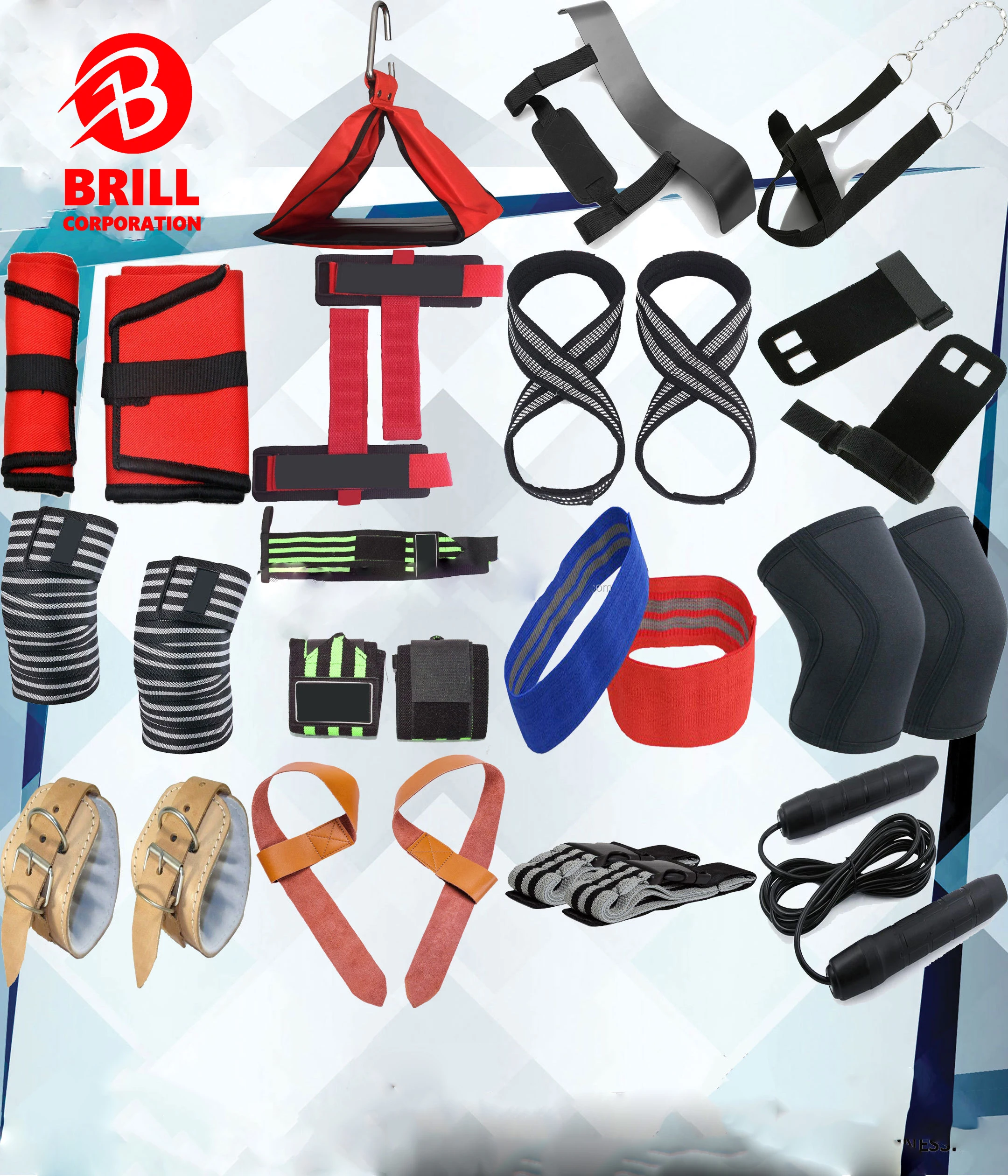 Bodybuilding Exercises Figure 8 Weight Lifting Straps Heavy Duty Gym ...