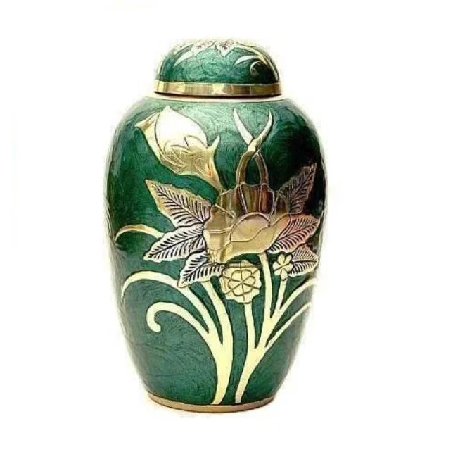 Aluminum Enamel Funeral Cremation Urn Pot for Loved Ones/Pets Memorial ...