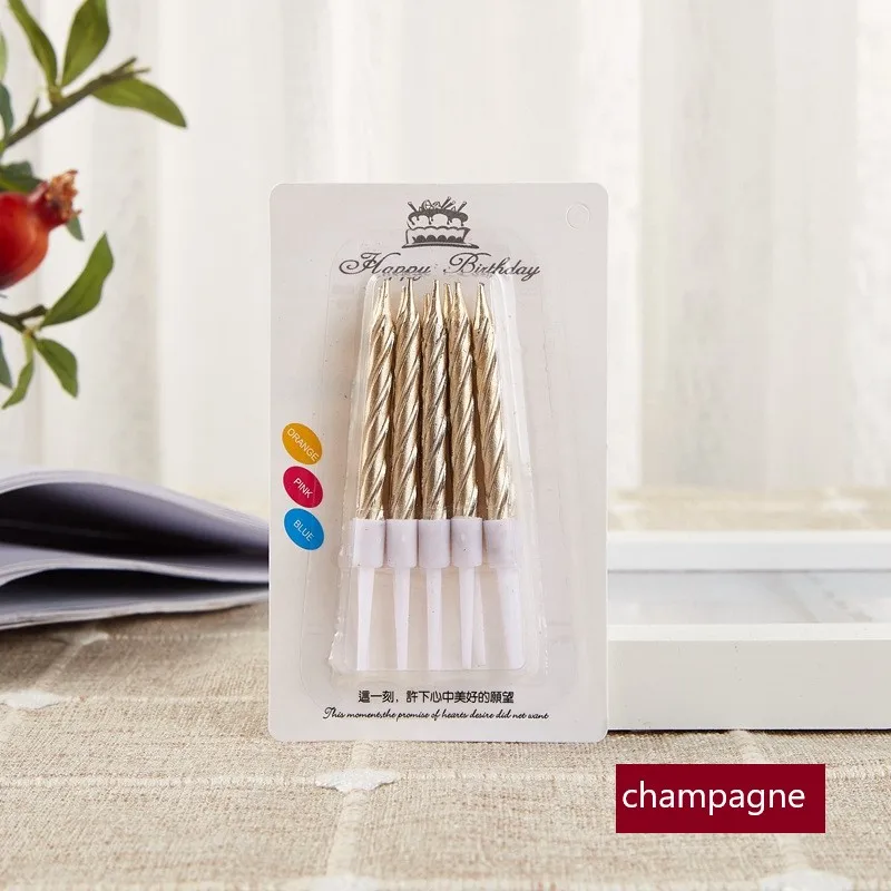 Golden Alphanumeric Candles Baking Packaging Children's Creative Party ...