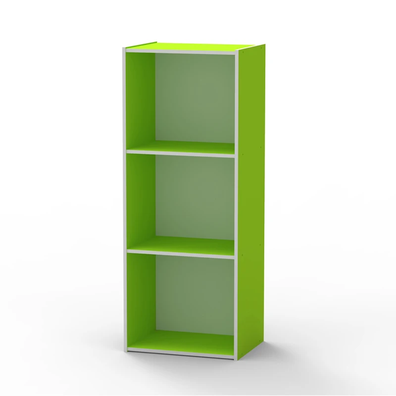 Modern Knock-Down Cuboid MDF Storage Cabinet for Living Room Wood ...