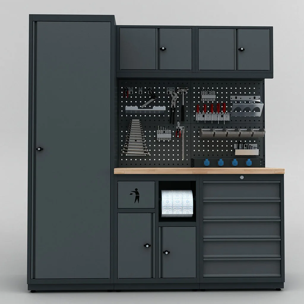 Modular Tool Cabinet System for Mechanic Garages - Bodur