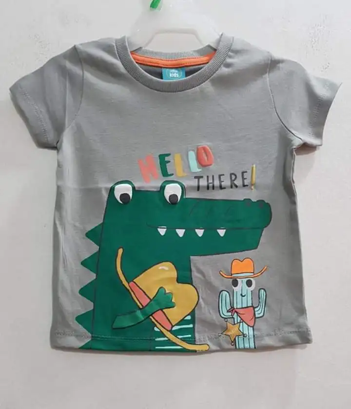 Overrun Garments Original Branded Labels Boys Short Sleeve Neck T ...