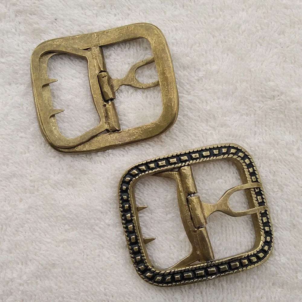 Napoleonic Leather Shoes - Elegant Buckle & Vilking Belt
