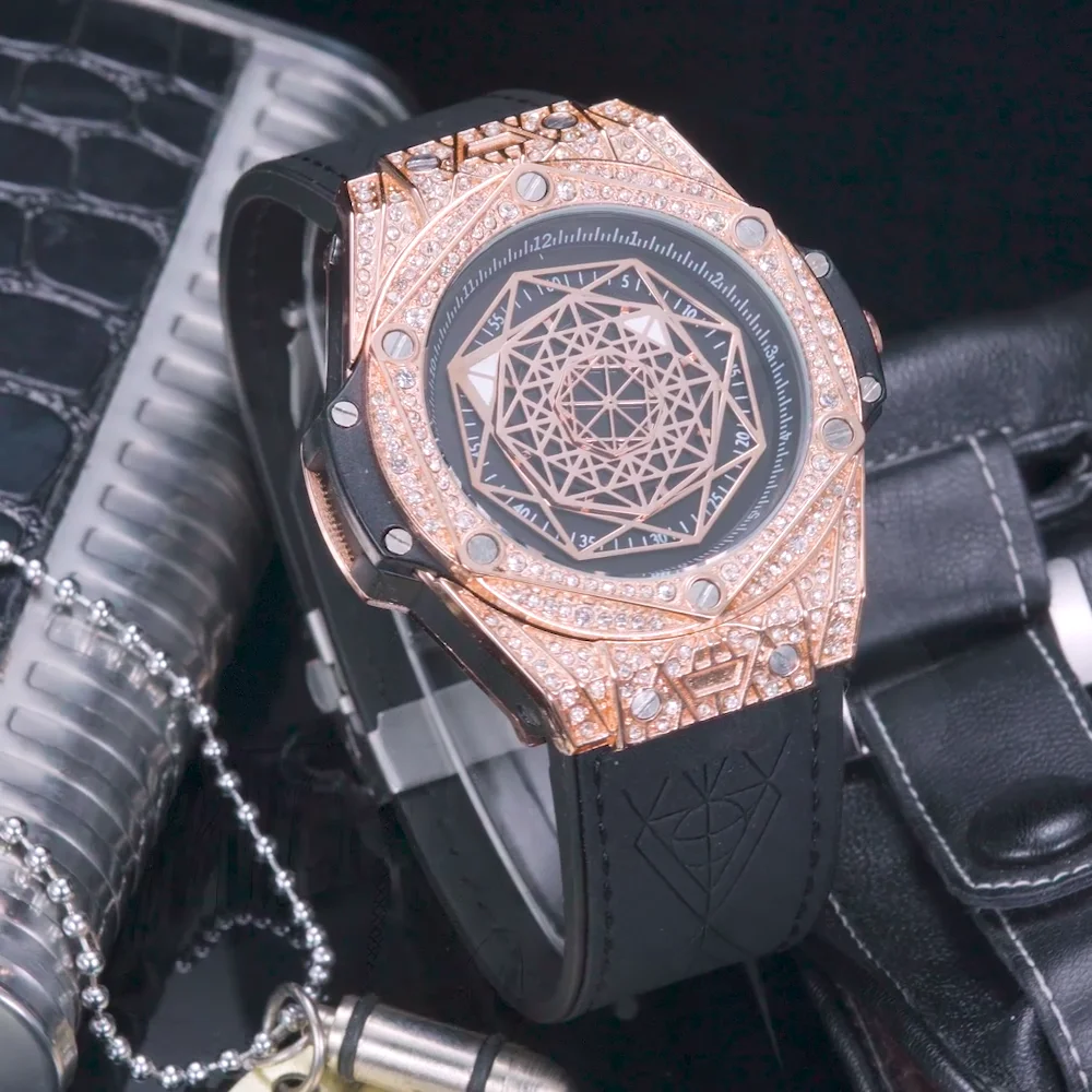 High Quality Automatic Luxury Wrist Luminous Hands Hexagon Dial Men's ...