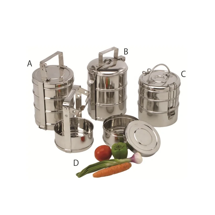 3 Tier Stainless Steel Food Container Tiffin - Buy 3 Tier Stainless ...