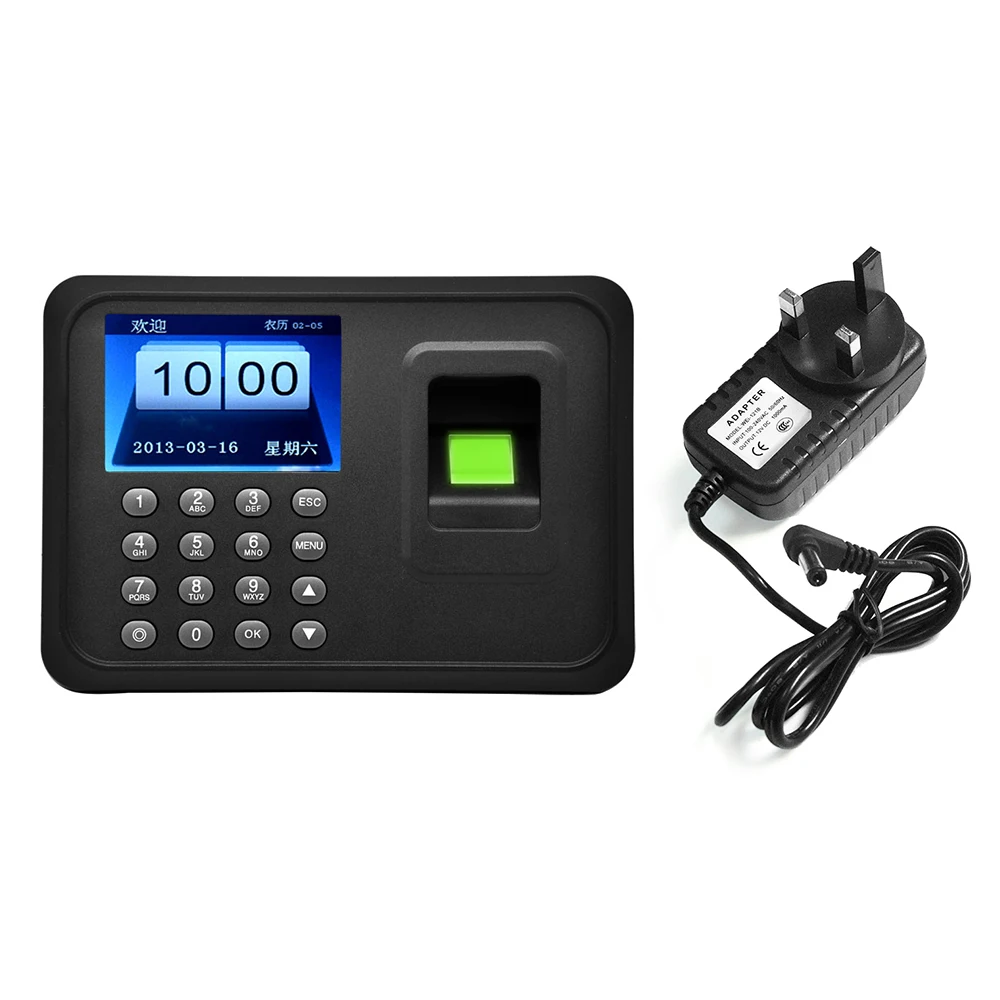 2.8-inch Color Screen Digital Biometric Time Recording Machine Password ...