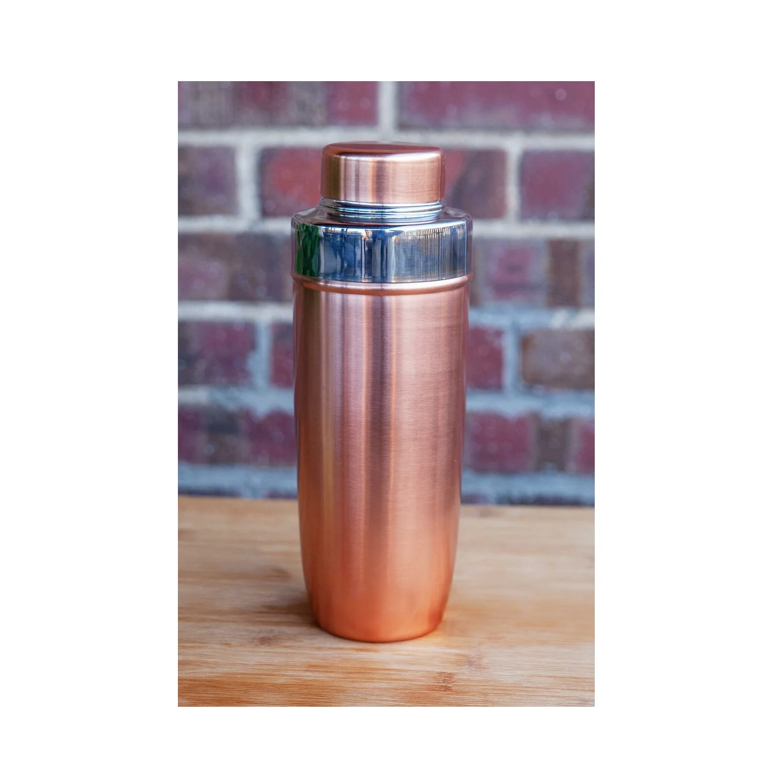 Copper & Steel Cocktail Shaker Set 450ml Glass Shaker For Customized ...