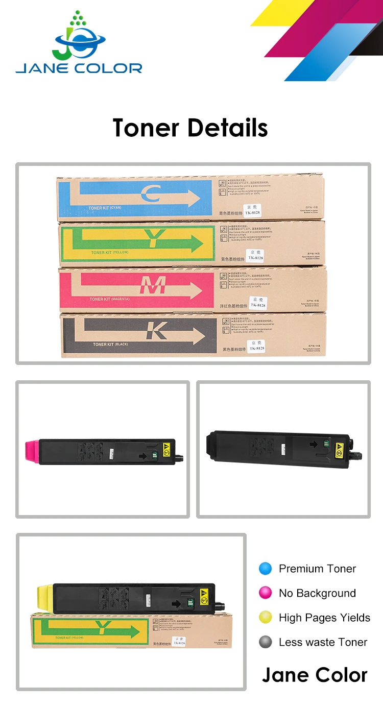 Jane Color For Tk8135 Tk8138 Tk8139 For Kyocera Color Cartridge From ...