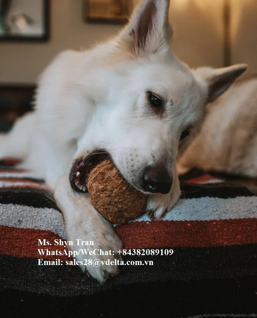 Wholesale Coconut Ball Chew Rope - Natural Dog Toy
