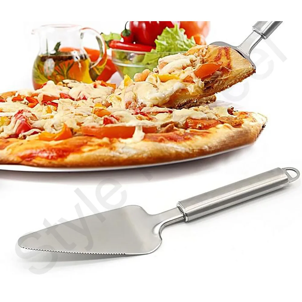 Stainless Steel Pizza Cake Shovel Knife Set Baking Tools Cake Server ...