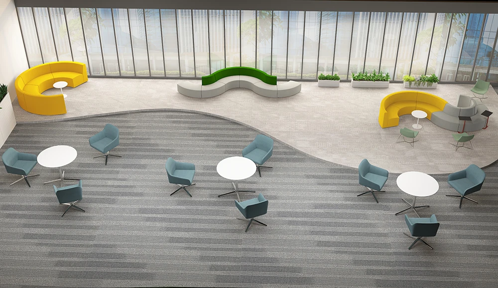 Modern Design Fabric Reception Area Sofa Set Modular Furniture Sofa