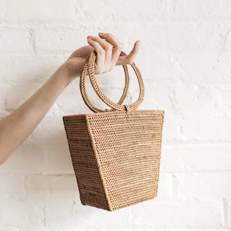 Bolso De Mimbre Ecológico,Hecho A Mano,Nueva Tendencia,2022 - Buy De ...