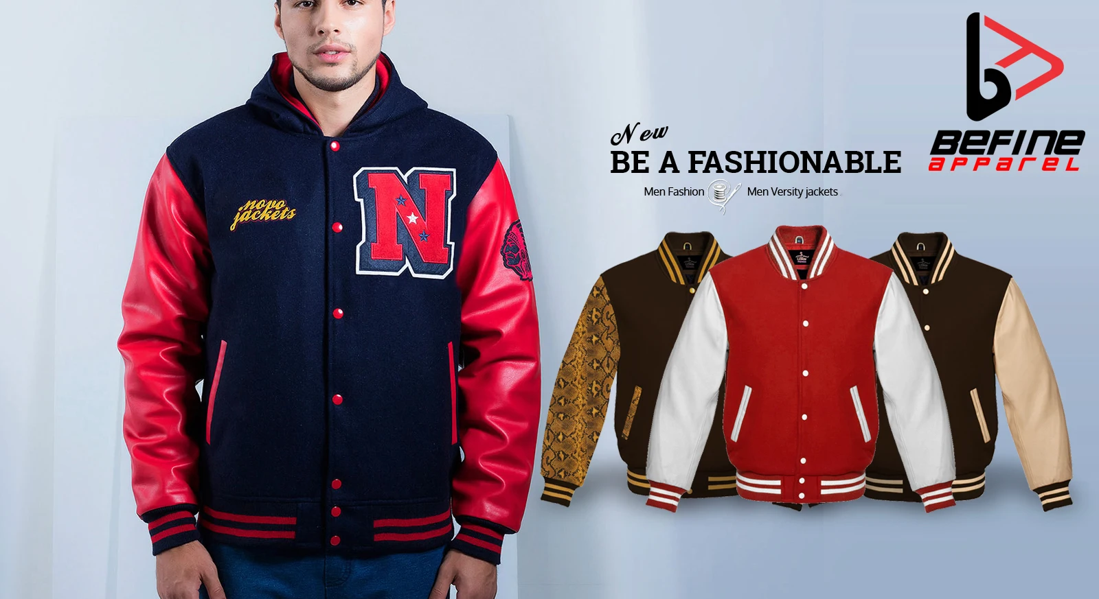 Wholesale Blank Leather Jackets Applique Embroidery Mens Baseball ...