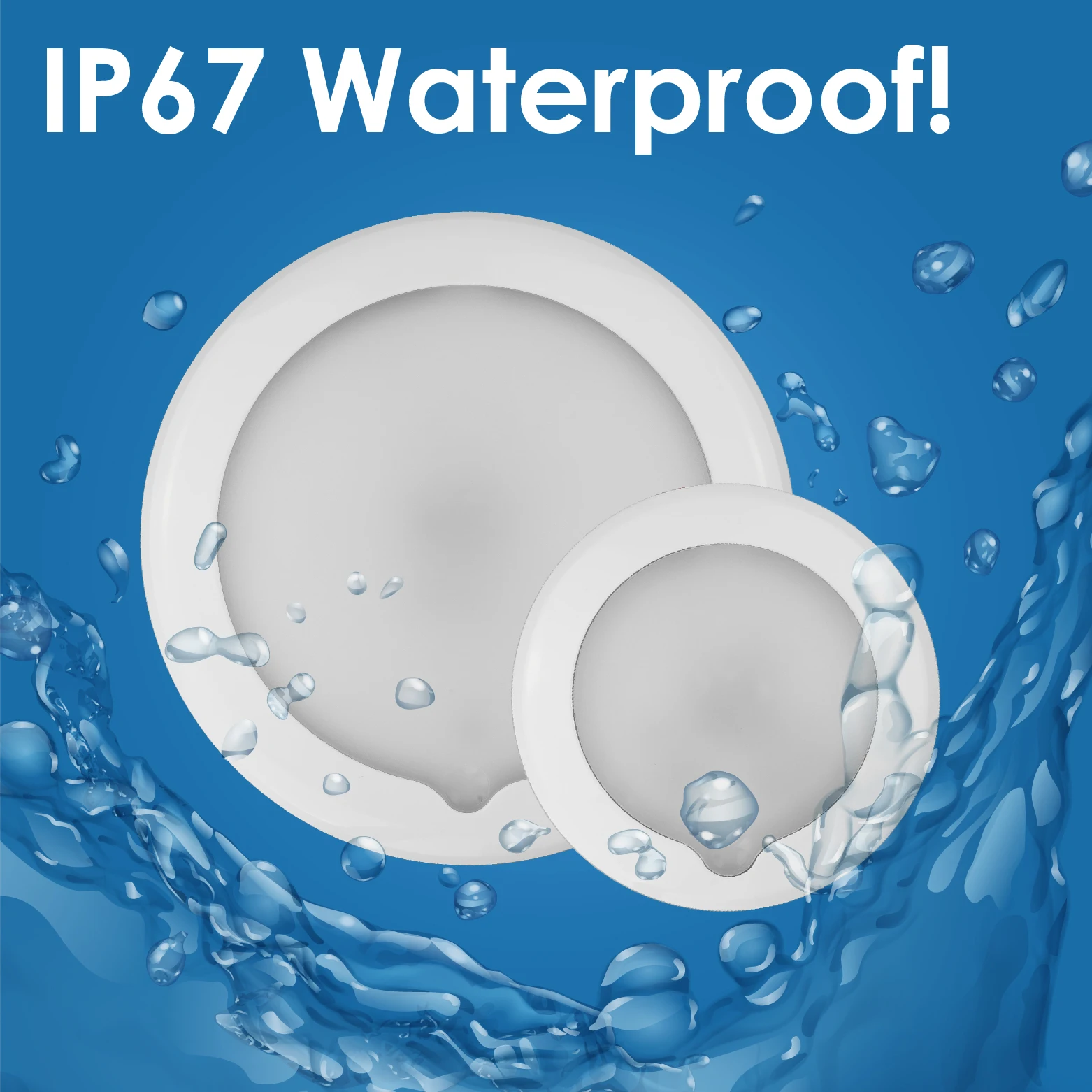 150mm IP67 Dome Ceiling Light for Marine Caravan Campervan RV