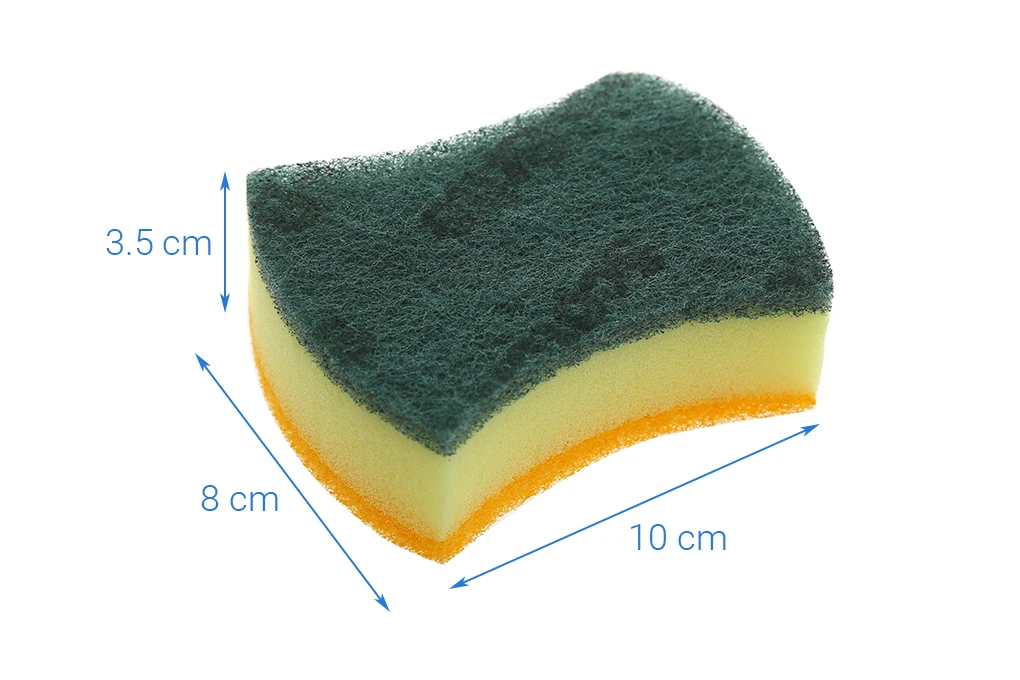 Multi-purpose Double-faced Sponge Scouring Pads/ Dishwashing Scrub ...