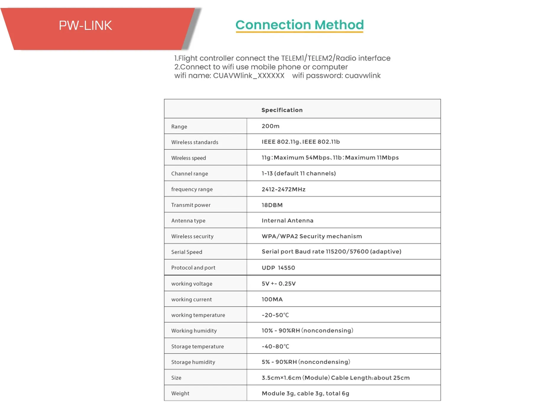 Telemetry CUAV Pixhawk Wifi Module - Reliable Autopilot