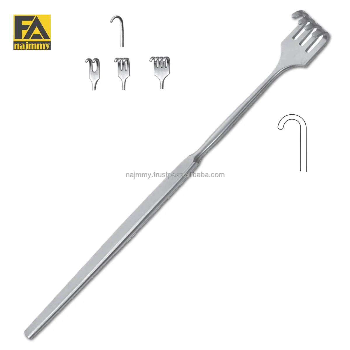 Tracheal Retractor (1 Prong Sharp) - Buy Surgical Retractor,Abdominal Retractor,Dental Retractor ...
