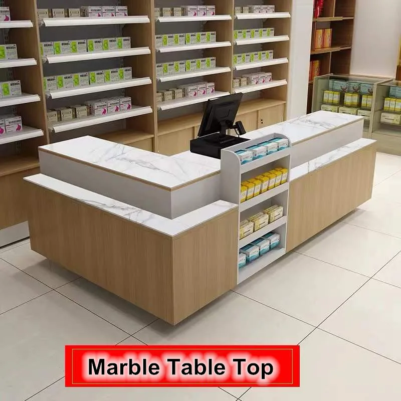 Wood Convenience Store Cash Table Dimension Grocery Cashier Checkout ...