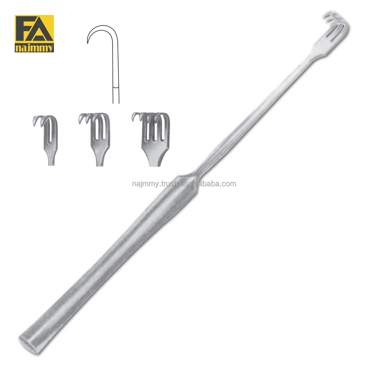Tracheal Retractor (1 Prong Sharp) - Buy Surgical Retractor,Abdominal Retractor,Dental Retractor ...