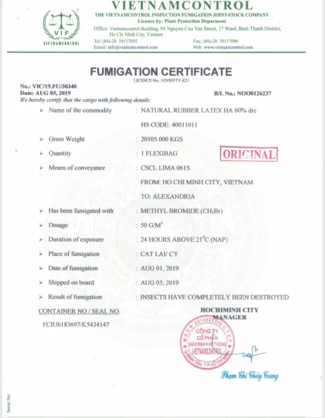 Natural Rubber Latex 60% DRC - High Quality Liquid Latex