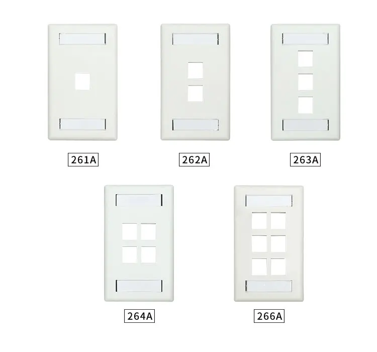 3 Port Keystone Wall Plate Us Regular Size - Buy Single Gang 3 Port ...