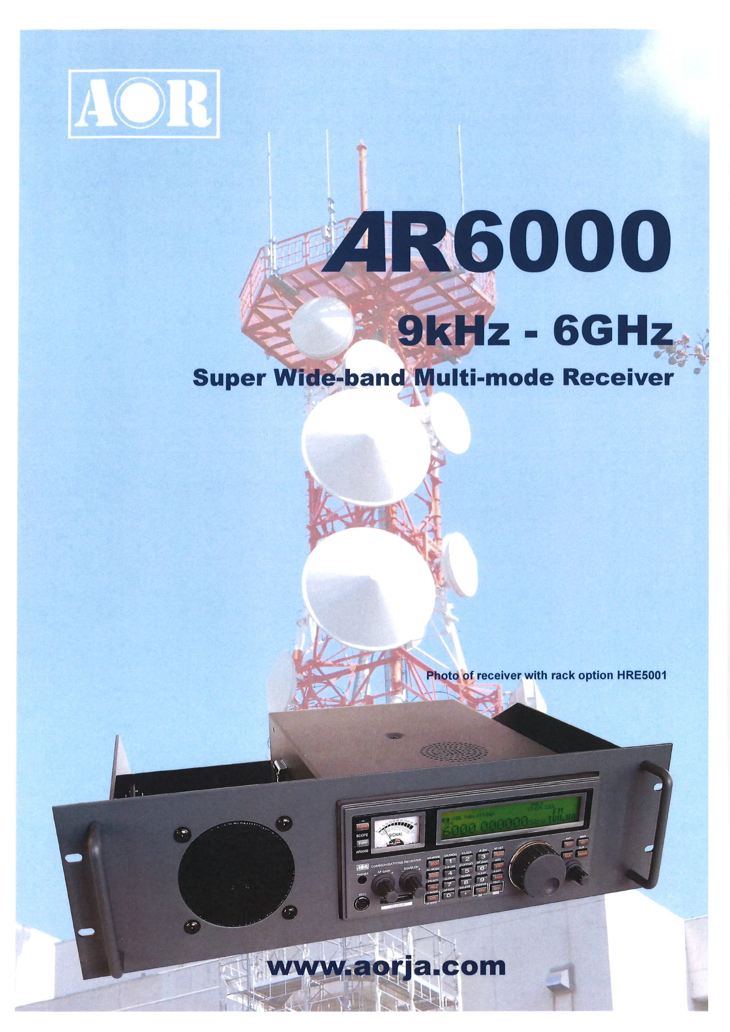 AOR AR-6000 Super Wide-Band Multi-Mode Receiver - 300khz to 6ghz
