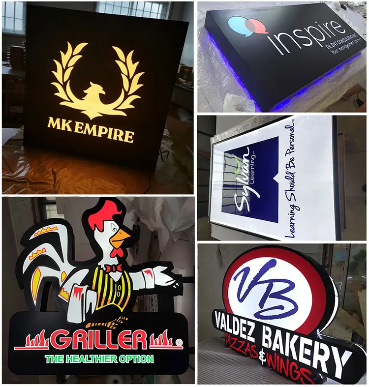 Outdoor Display Light Box Project Sign Round Illuminated Light Box For ...