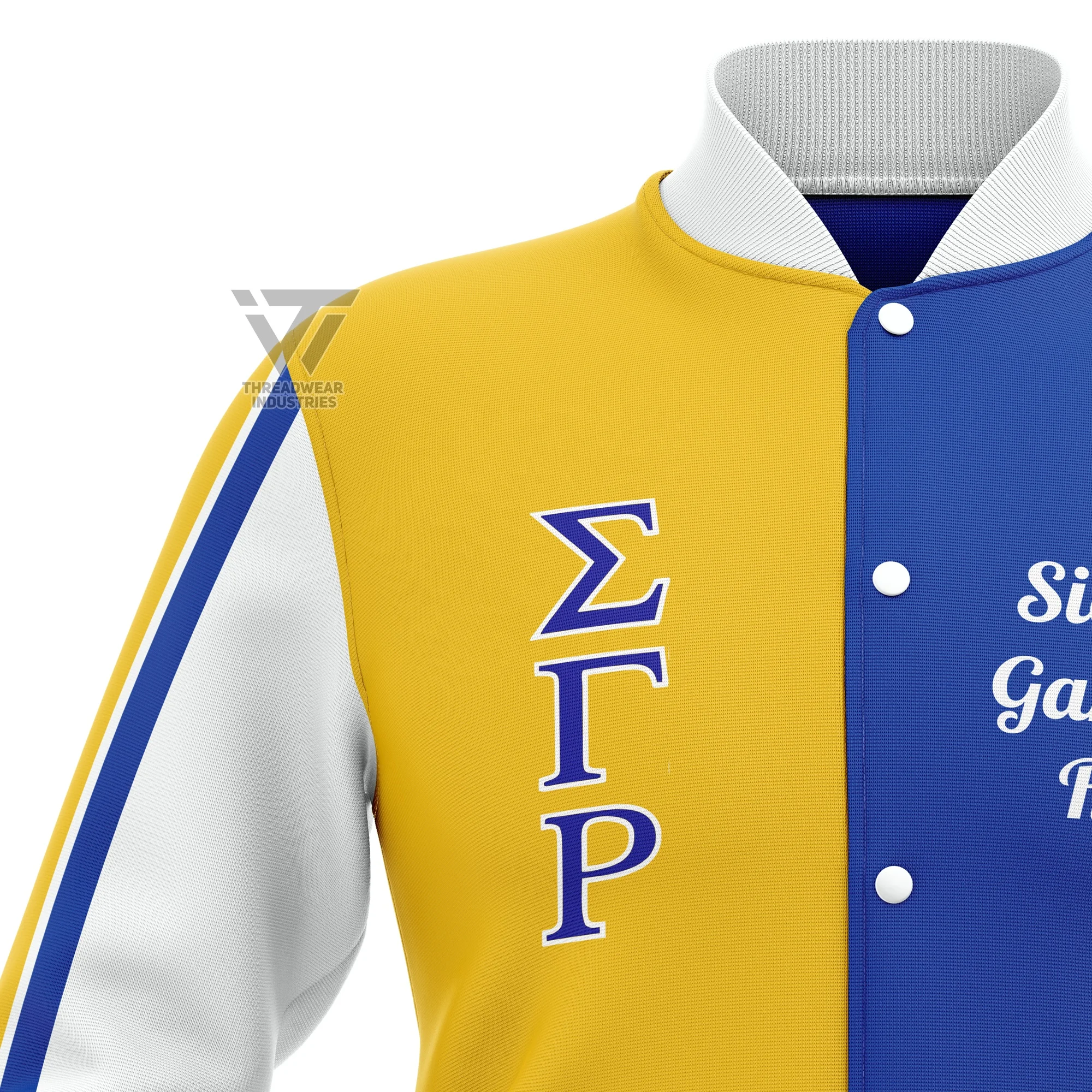 Custom Sigma Gamma Rho Sorority Embroidered Varsity Jacket