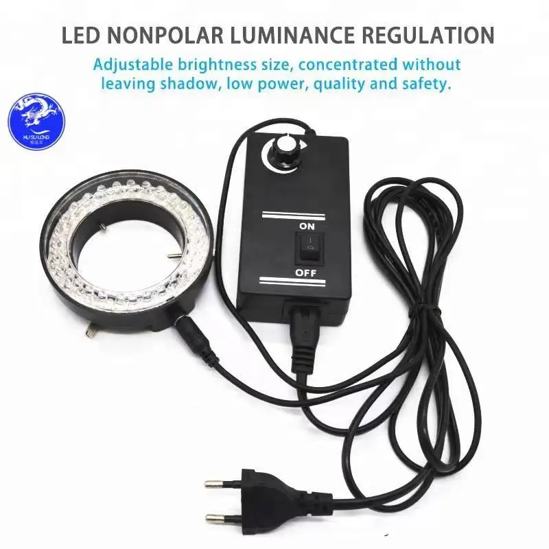 56 LED Ring Light Source Microscope - Stereo Microscope Trinocular Lens