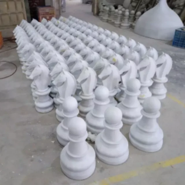 Giant Fiberglass Chess Set for Outdoor Games & Events - Decorative ...