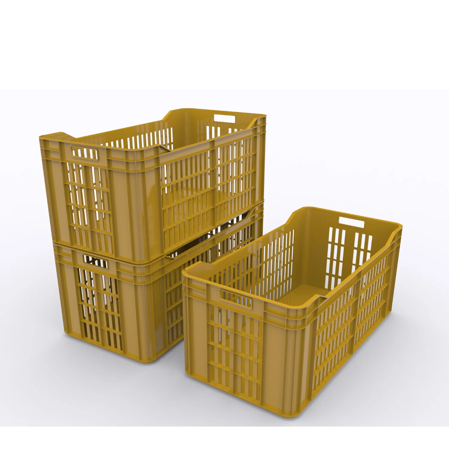 High Quality Industrial Crate Plastic Green Vegetable Plastic Food ...