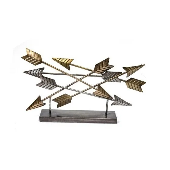 Modern Metal Arrows Sculpture - Decorative Accents