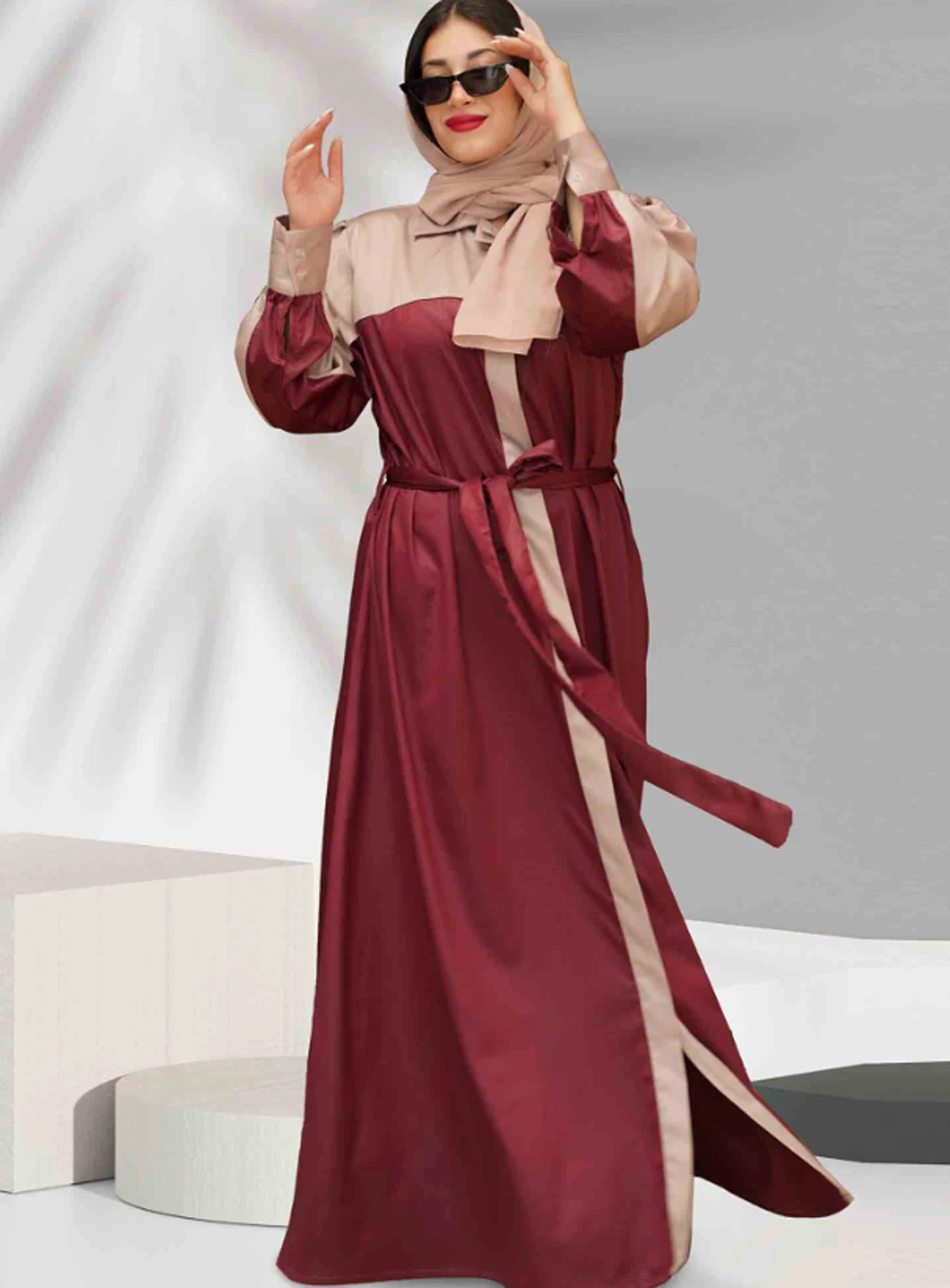 Emerald Green Embroidered Multi-use Duster Cardigan Made Of Lightweight ...