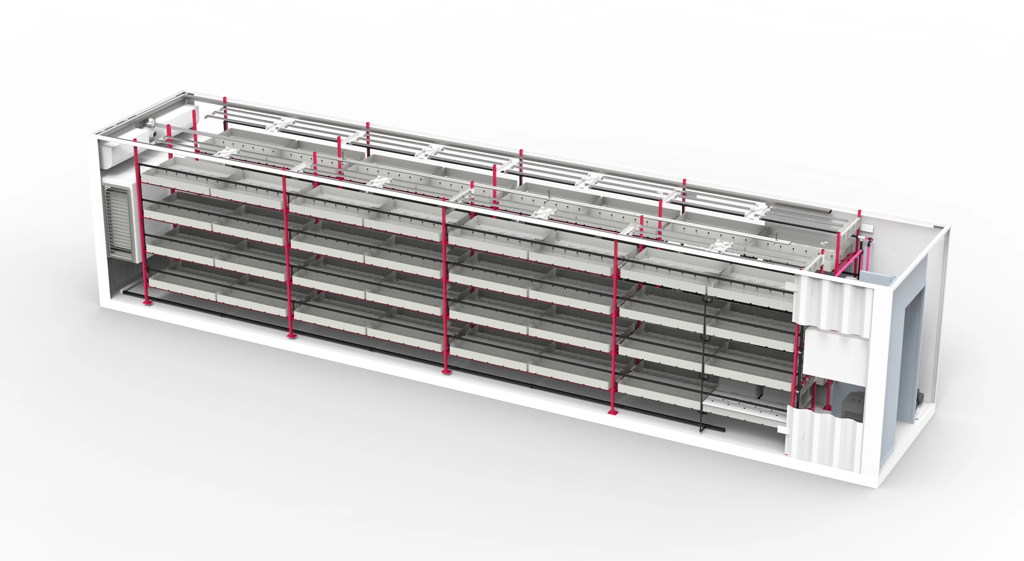 Complete Aeroponic Facility Growing Chamber for Greenhouse
