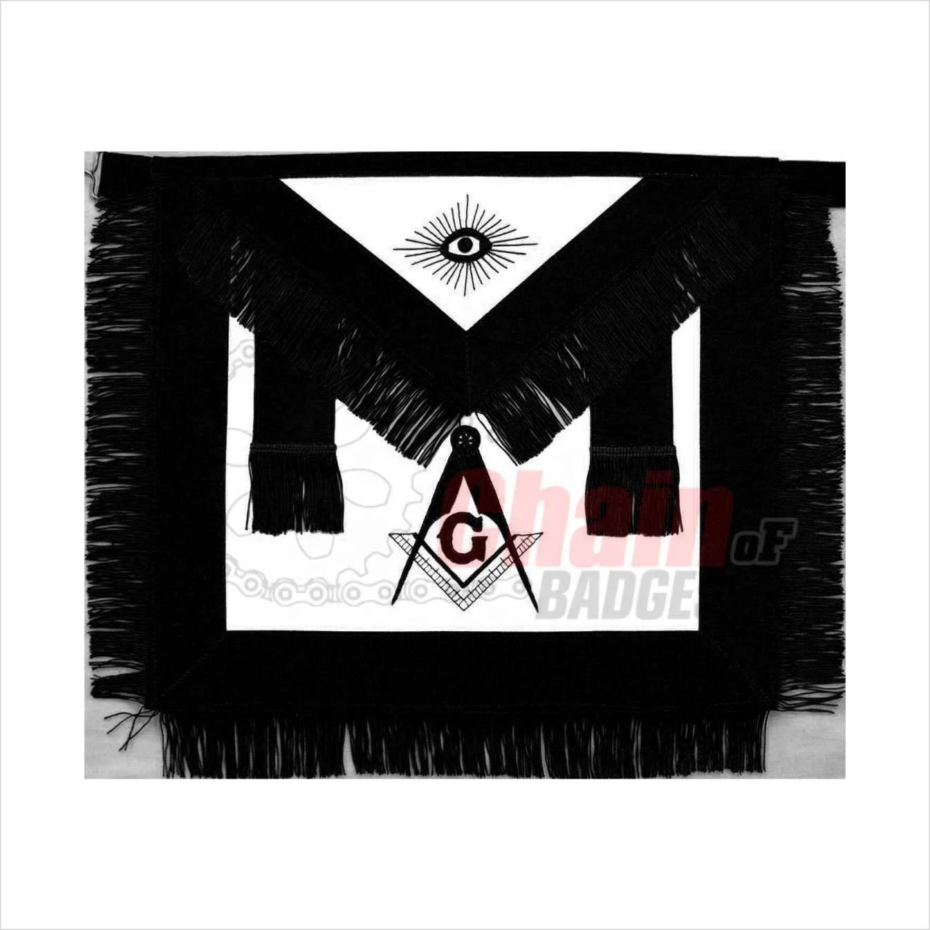 Masonic Regalia made of moire ribbon hand made embroidery machine ...