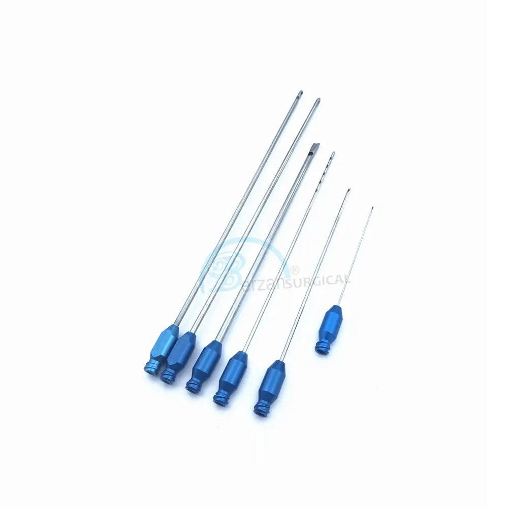 Fat Transfer Plastic Surgery Luer Lock Cannulas Set Of 5 Liposuction ...