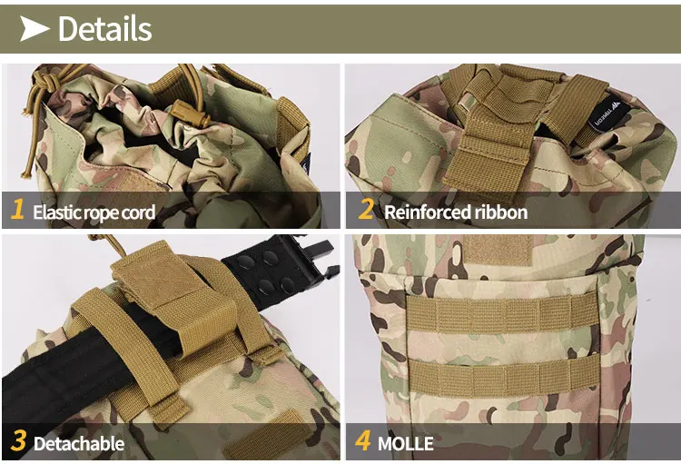 Yakeda Outdoor Tactical Pouch Outdoor Molle Pouch Camouflage Chaleco ...