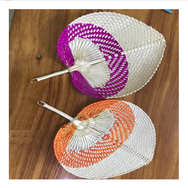 Hand Fan Bamboo - Vietnamese Handicraft with Multicolors