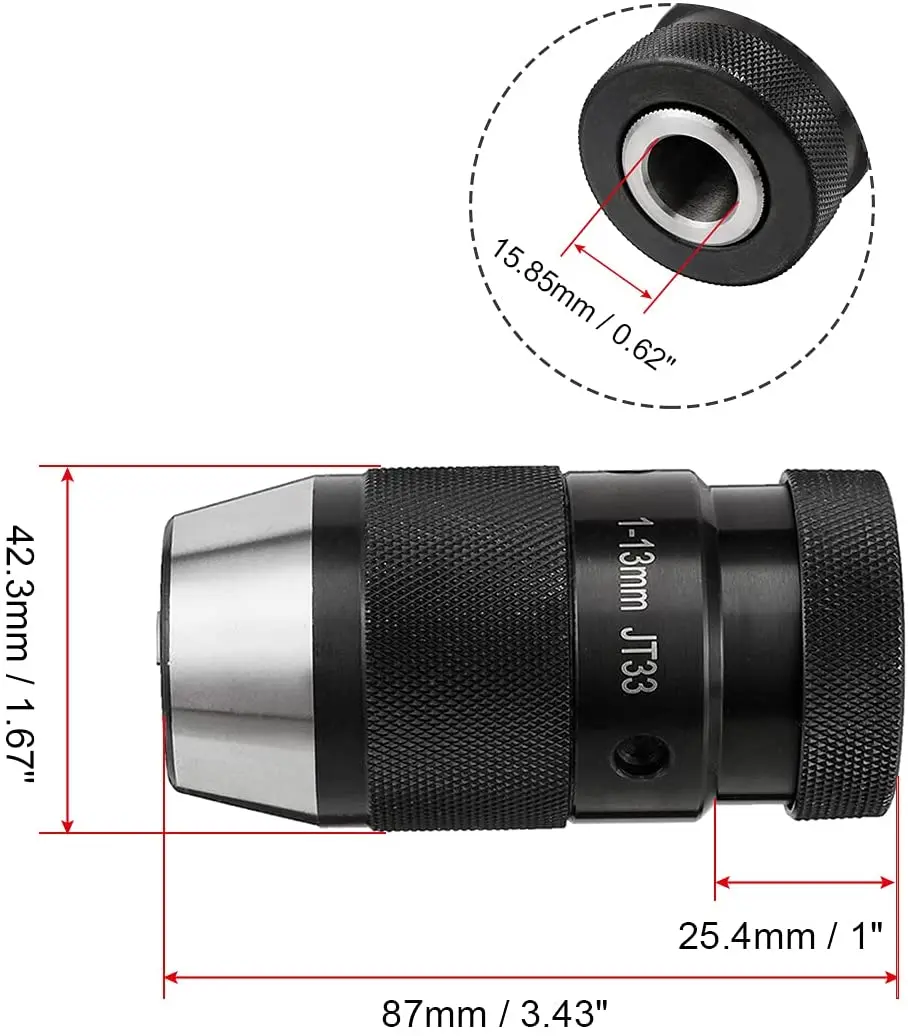 Drill Chuck JT33 Taper Mount - Precision and Durability