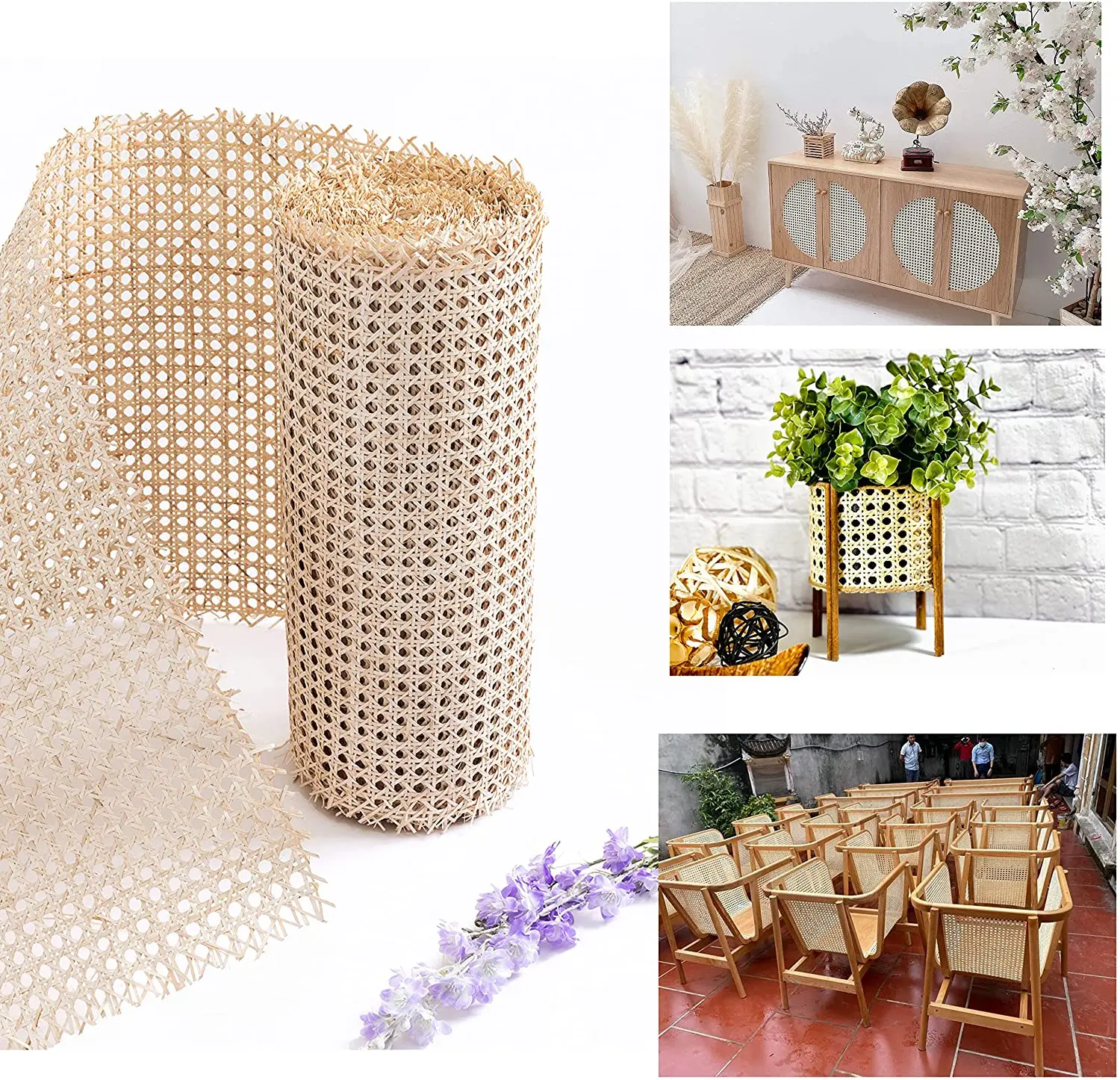 Cheap High Quality Rattan Cane Webbing Roll For Making Furniture For ...