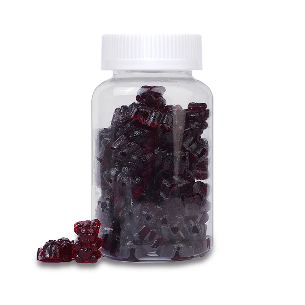 All Natural Vegan Organic Black Sambucus Elderberry Gummies White Label ...